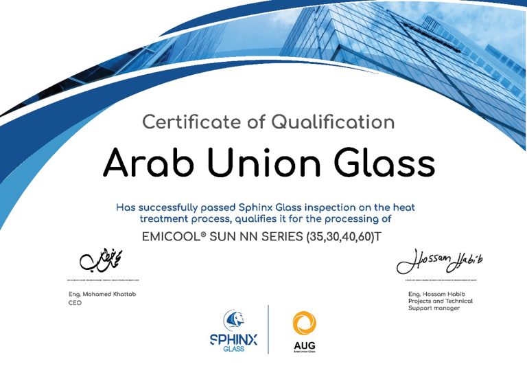 Certificates - Arab Union Glass